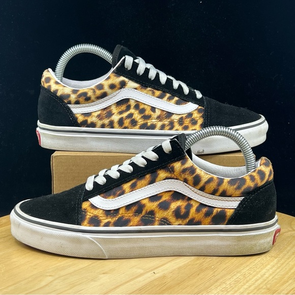 Vans | Shoes | Vans Old Skool Womens 75 Shoes Cheetah Animal Print ...